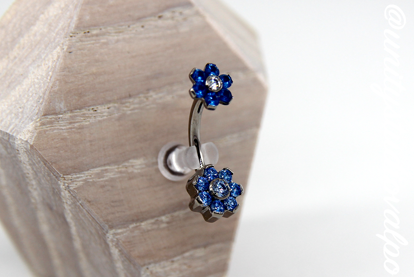 Double Flower Navel Curve | UNITY • fine body jewelry, piercing, tattooing